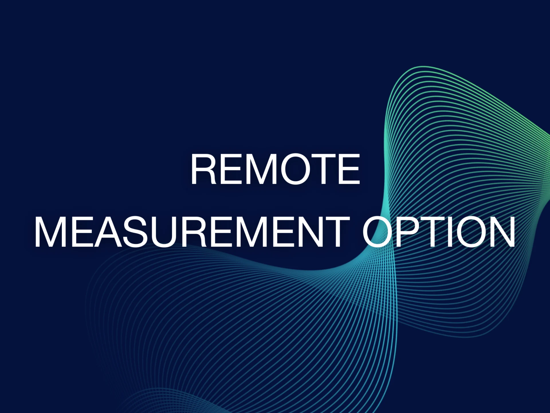 Remote Measurement Option - NTi Audio Solutions for Audio & Acoustics